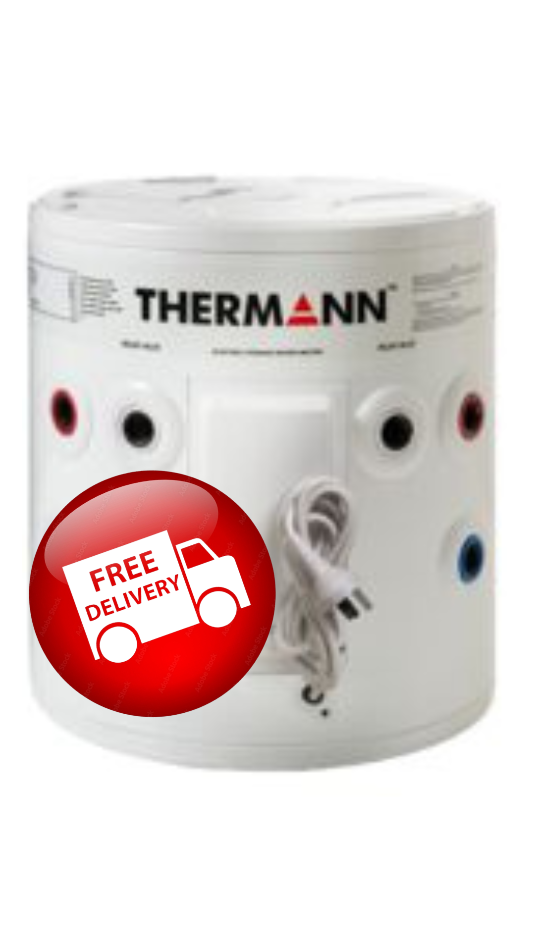 Thermann 25L 2.4kW Single Element Plug In Electric Hot Water System ...