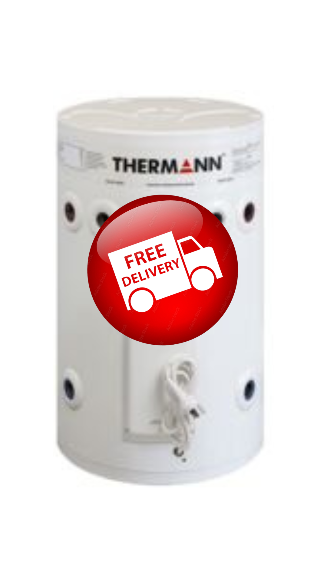 Thermann 50L 2.4kW Single Element Plug In Electric Hot Water System ...