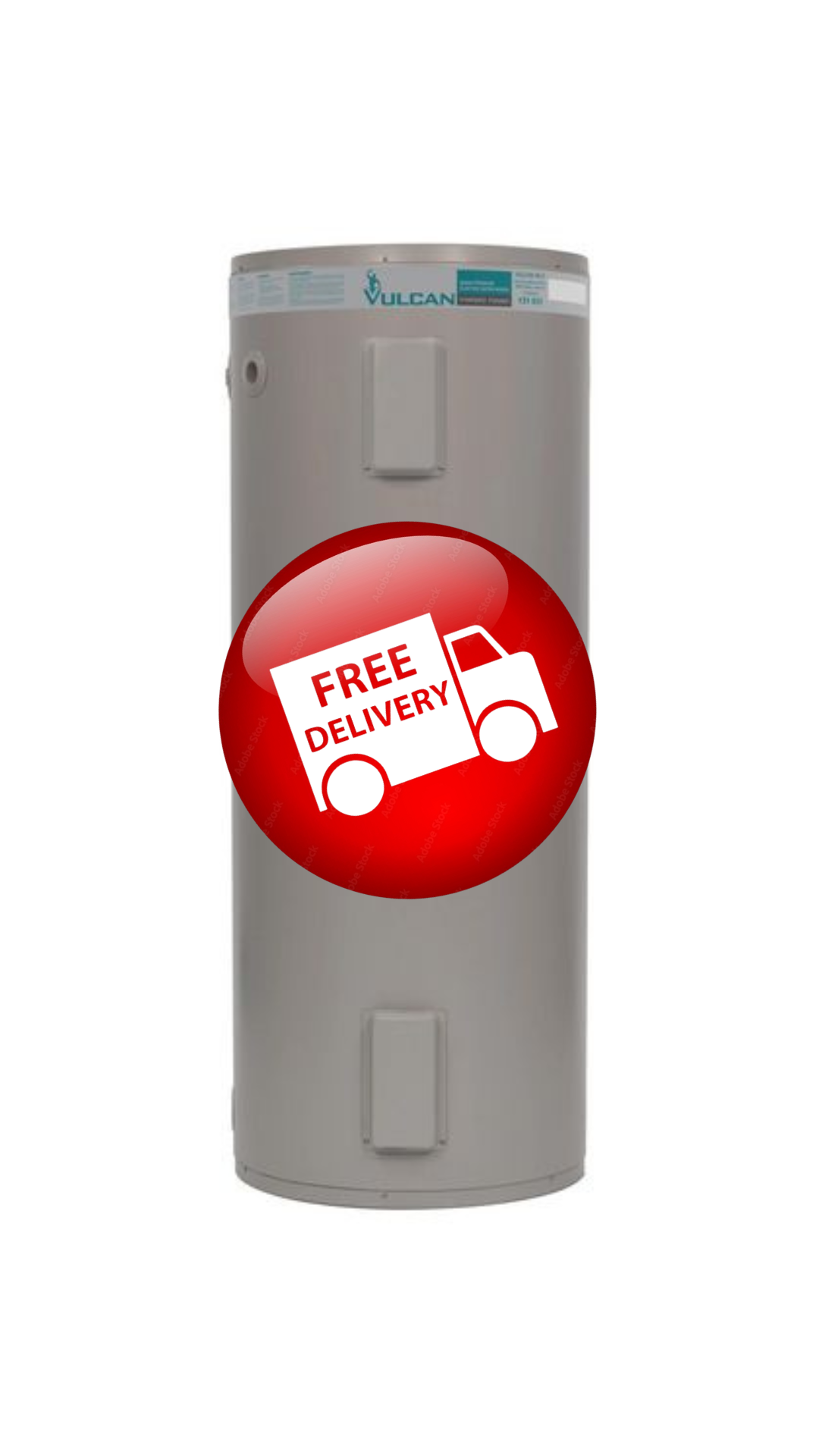 Vulcan 662315 315L 3.6kW Twin Element Electric Hot Water System ...